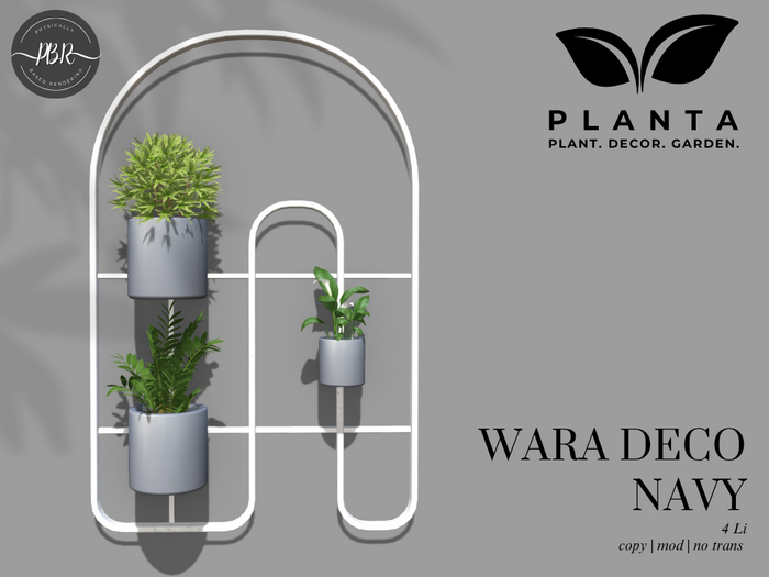 Second Life Marketplace - Planta - Wara Deco Navy